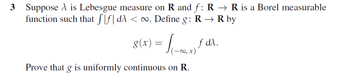 Solved Suppose λ Is Lebesgue Measure On R And F R→r Is A