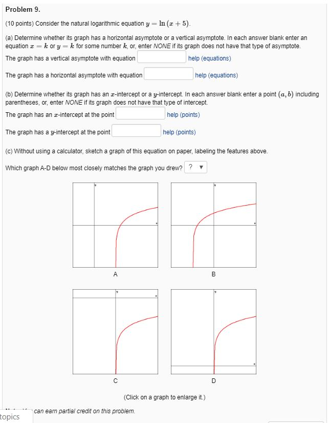 Solved Problem 9. (10 points) Consider the natural | Chegg.com