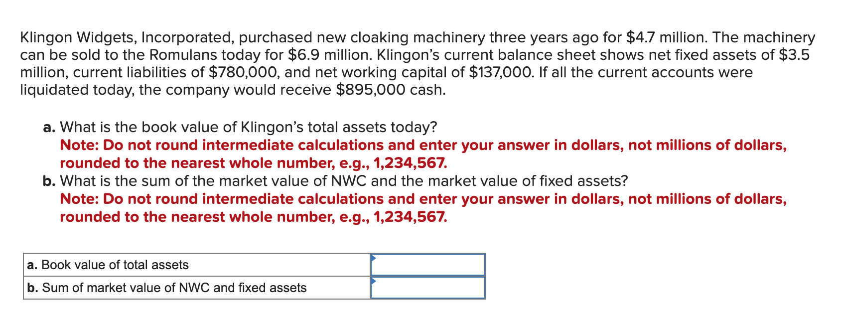 Solved Klingon Widgets, Incorporated, purchased new cloaking | Chegg.com