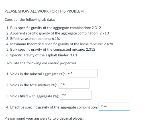 Solved PLEASE SHOW ALL WORK FOR THIS PROBLEM: Consider the | Chegg.com