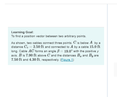 Solved Learning Goal:To ﻿find a position vector between two | Chegg.com