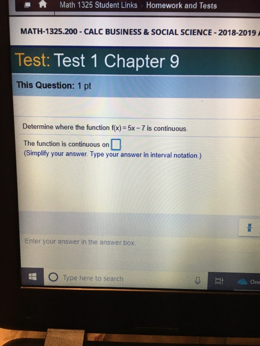 Solved Math 1325 Student Links Homework and Tests | Chegg.com