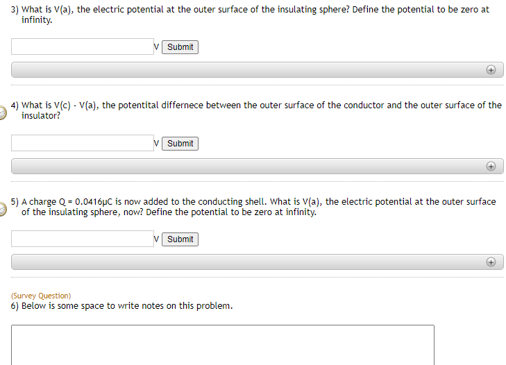 Solved A solid insulating sphere of radius a=4.1 cm is fixed | Chegg.com