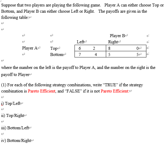Solved Suppose that two players are playing the following | Chegg.com