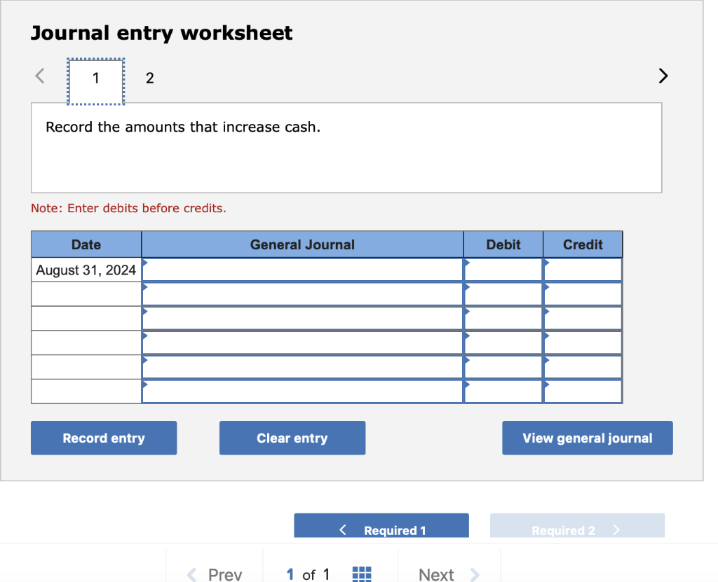 Solved On August 31, 2024, the general ledger of Ballet | Chegg.com