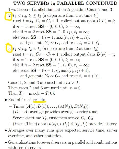 A Queueing System with Two Parallel Servers I'm very | Chegg.com