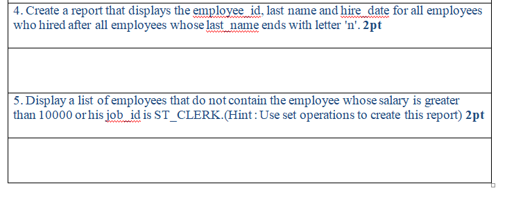 Solved Write SQL commands to solve the following depending | Chegg.com
