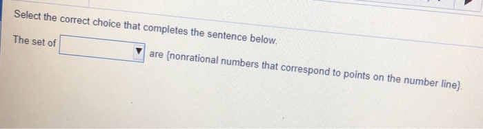 Solved Select the correct choice that completes the sentence | Chegg.com