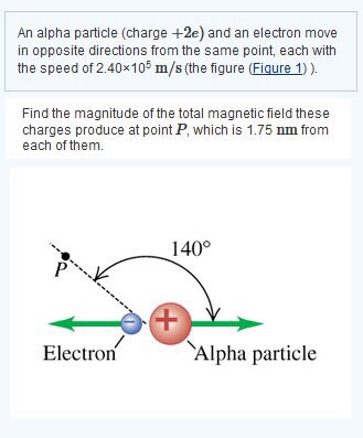 Solved An alpha particle (charge +2e) and an electron move | Chegg.com