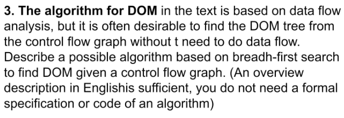 3. The algorithm for DOM in the text is based on data | Chegg.com