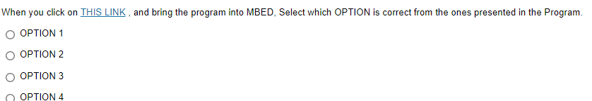 Solved /* Uncomment ONLY 1 printf at a time for OPTION 1, | Chegg.com