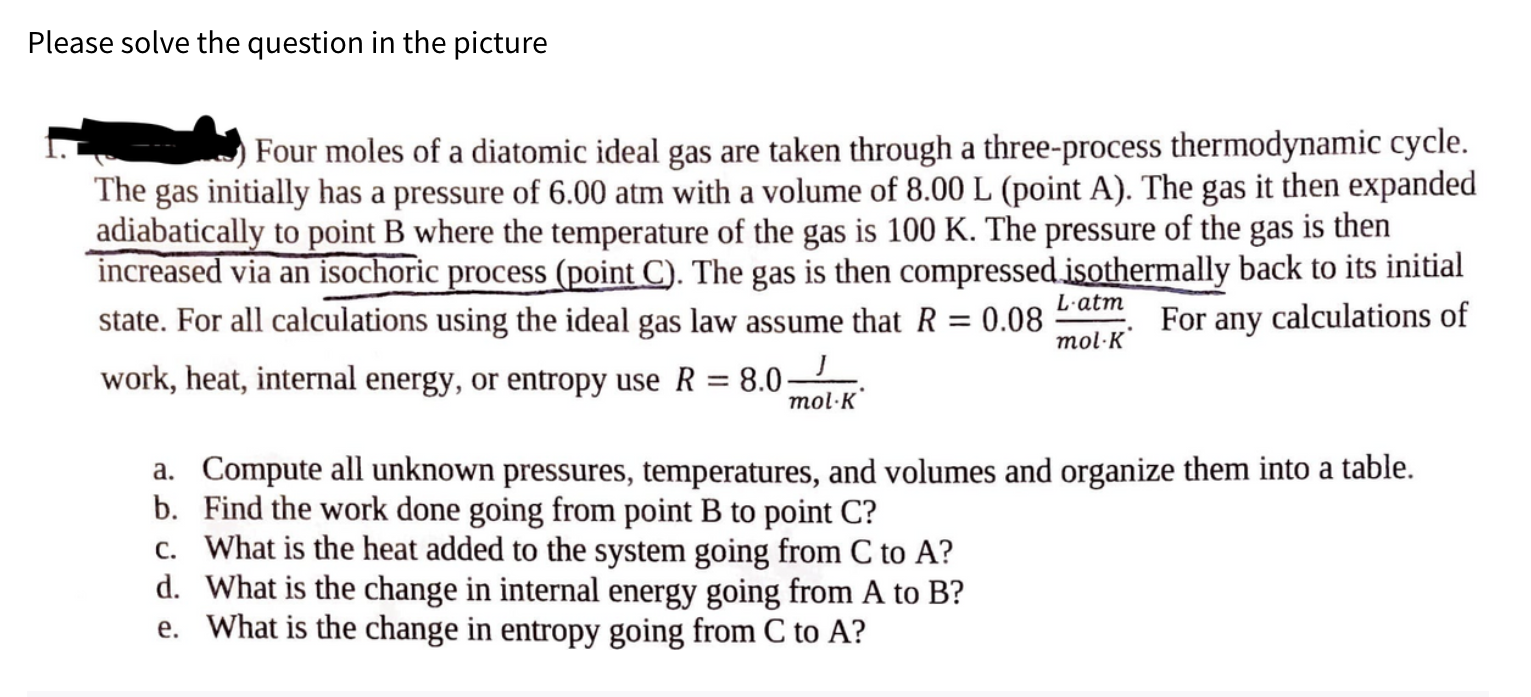 Solved Please solve the question in the picture Four moles | Chegg.com