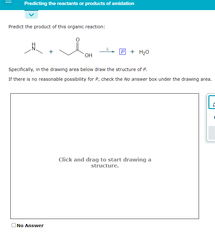 Solved Predicting the reactants or products of amidation | Chegg.com