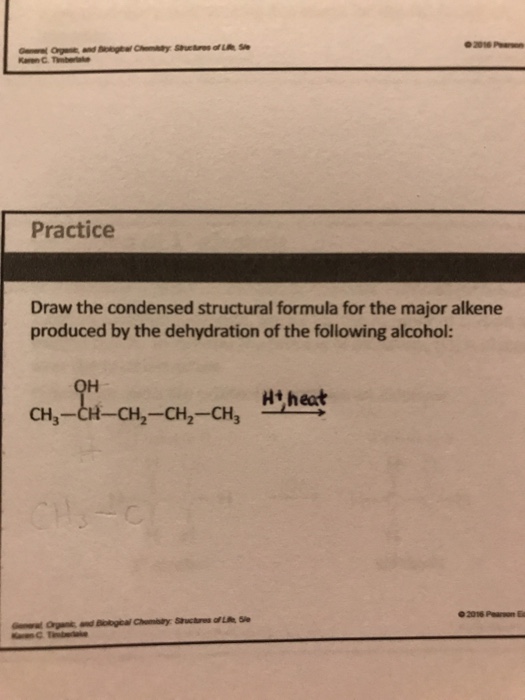 Solved Practice Draw the condensed structural formula for | Chegg.com