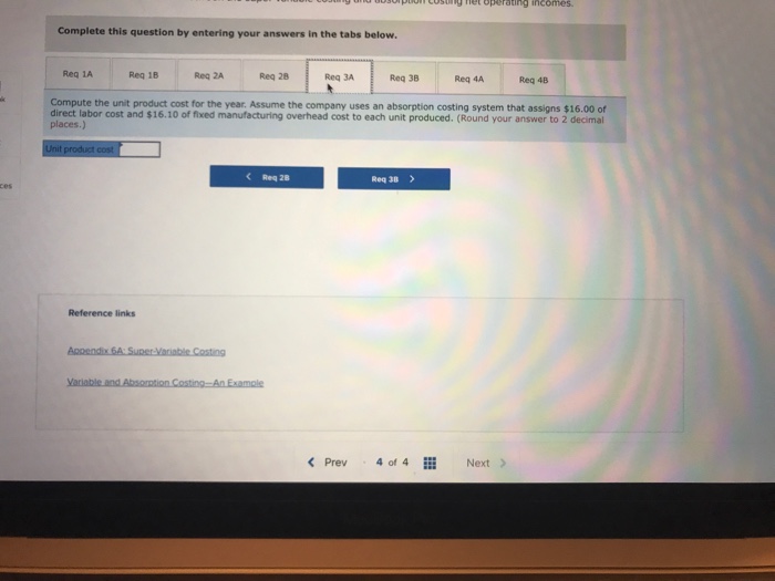 Solved 4 Problem 6A-5 Super-Variable Costing, Variable | Chegg.com