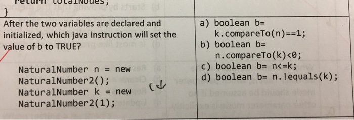Solved After the two variables are declared and Initialized, | Chegg.com