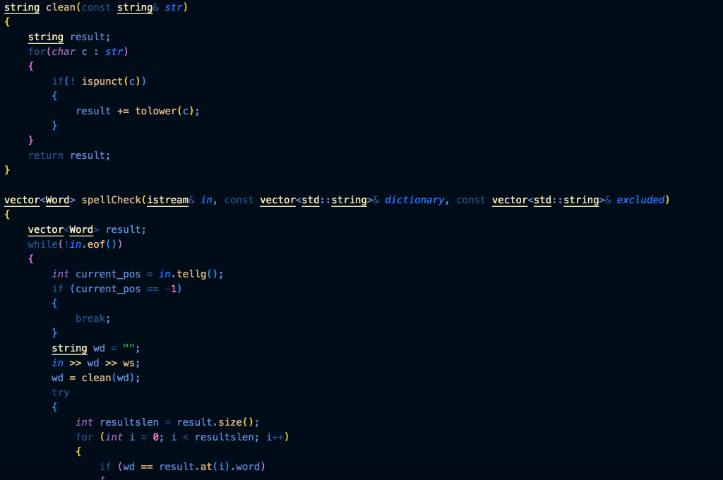 Solved The spellCheck() function checks the spelling of all | Chegg.com