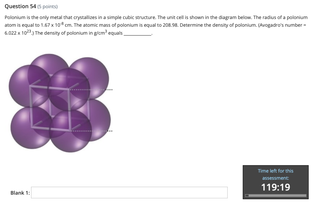 Solved Question 54 (5 points) Polonium is the only metal | Chegg.com