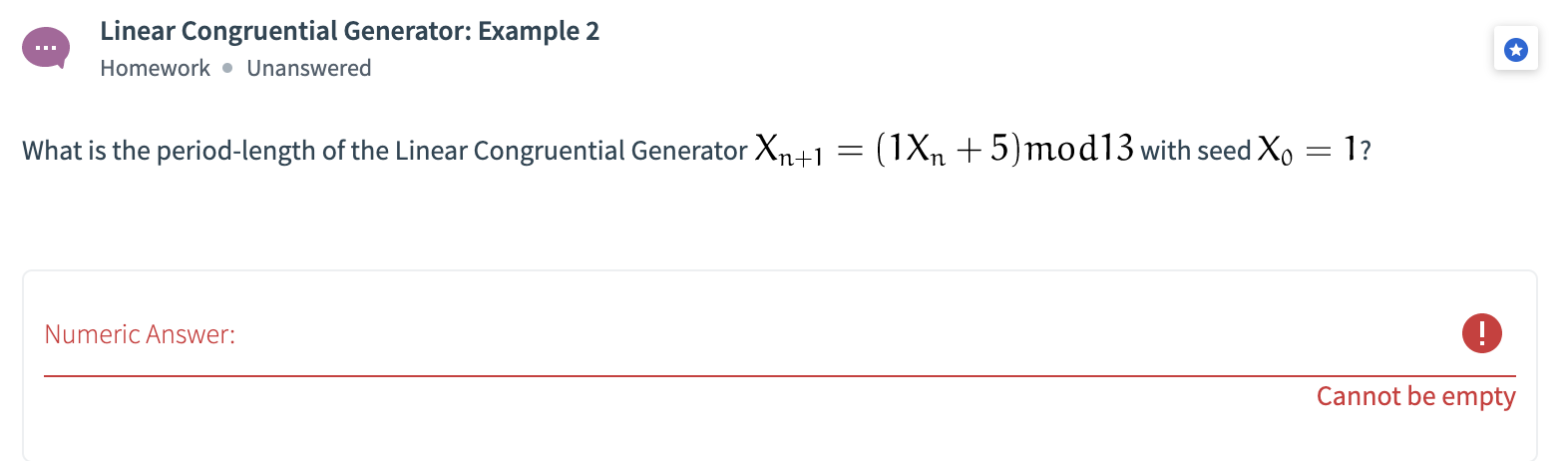 Solved What is the period-length of the Linear Congruential | Chegg.com