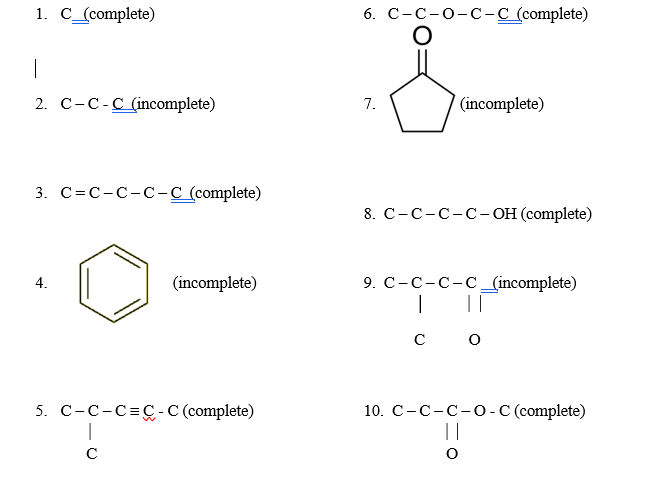 Solved add hydrogens to the organic compound and write the | Chegg.com