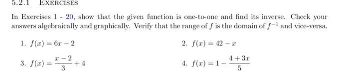 Solved 5.2.1 EXERCISES In Exercises 1 20, show that the | Chegg.com