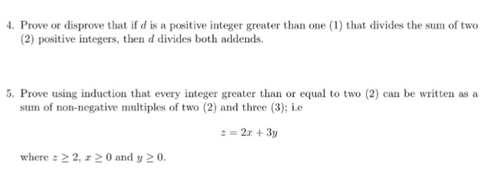 Solved Prove or disprove that if d is a positive integer | Chegg.com