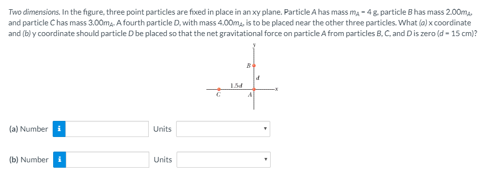 Solved Two dimensions. In the figure, three point particles | Chegg.com