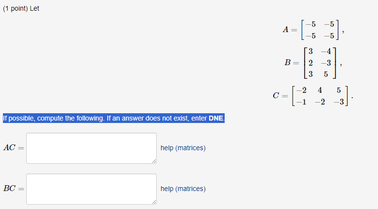 Solved (1 point) Let | Chegg.com
