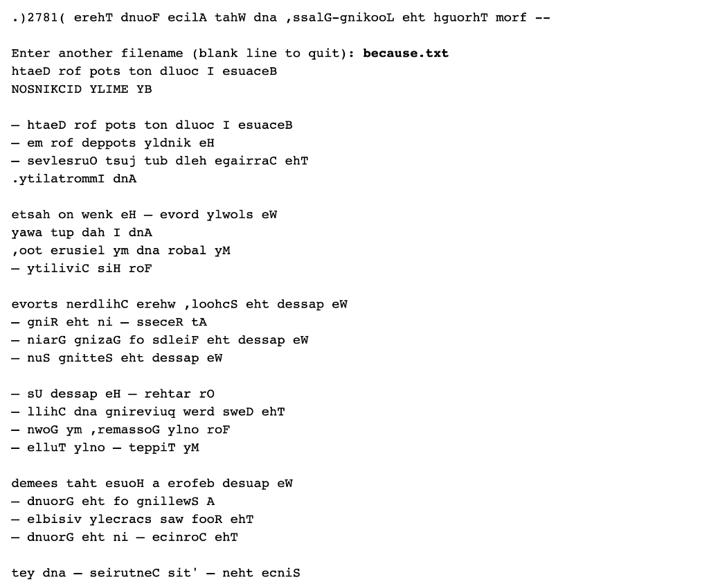 Solved 11.20 Fun With Files Expanded You will be writing a | Chegg.com