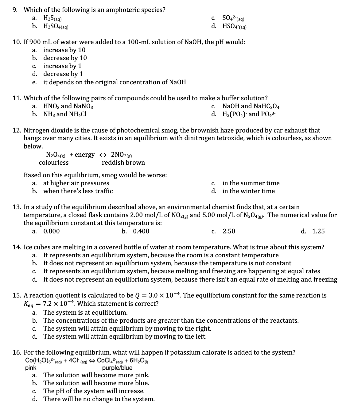 Solved can you answer all these questionsWhich of the | Chegg.com