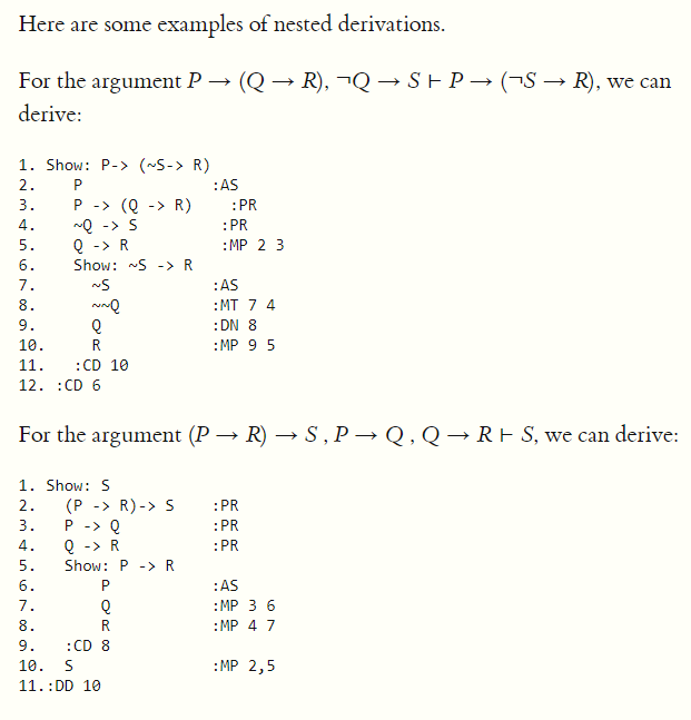 Solved Here are some examples of nested derivations. For the | Chegg.com