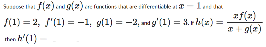 Solved Suppose that f(x) and g(x) are functions that are | Chegg.com