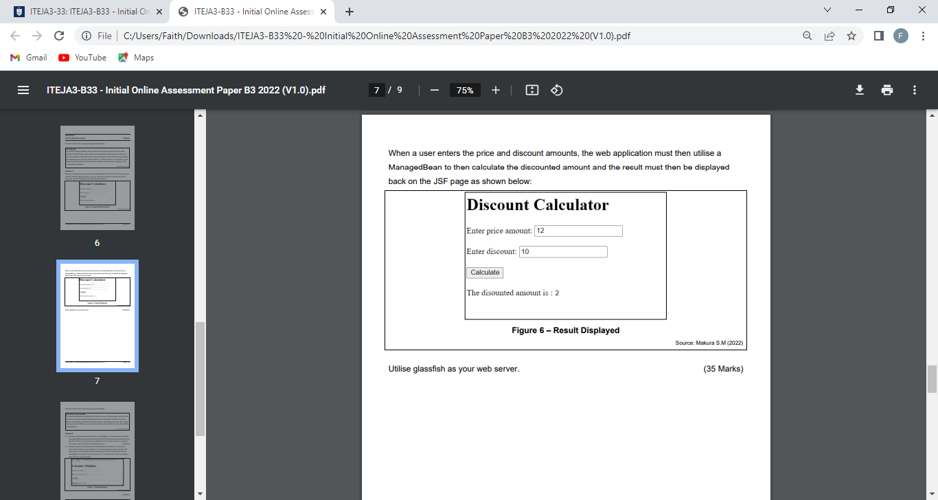 Solved Jsf Web App One Notable Difference Between Modern 