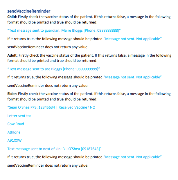 Specification Brief The HSE have contacted you to | Chegg.com