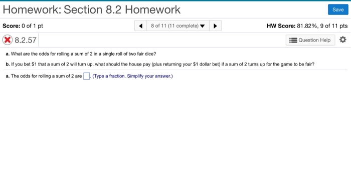 Solved Homework Section 8 2 Homework Save Score 0 Of 1 Pt