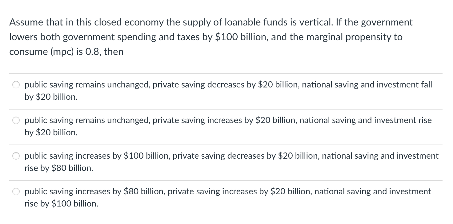 Solved If A Household Experiences A Decrease In Wealth It Chegg