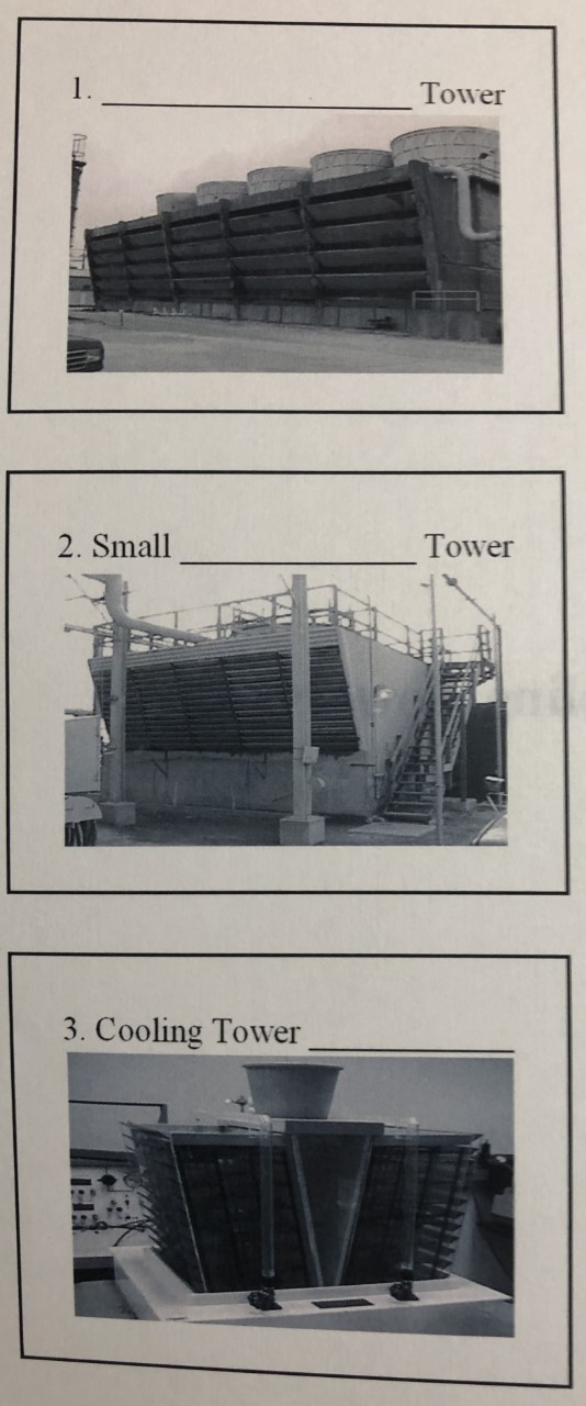 Solved Tower 2. Small Tower 3. Cooling Tower | Chegg.com