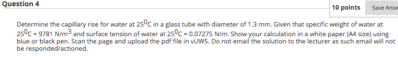 Solved Question 4 10 points Save Answ. Determine the | Chegg.com