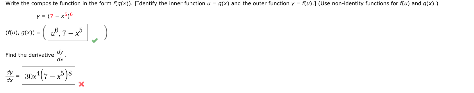 Solved Write the composite function in the form f(g(x)). | Chegg.com