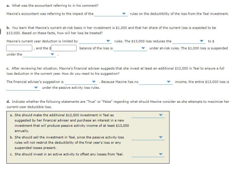 The end of the year is approaching, and Maxine has | Chegg.com