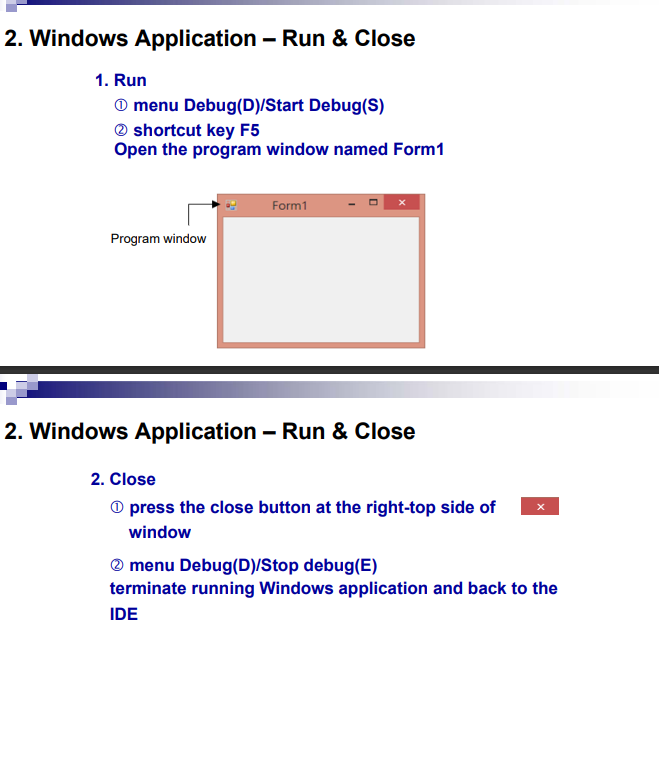 Solved 1. Open Visual C\# IDELayout Reference.?Exception | Chegg.com