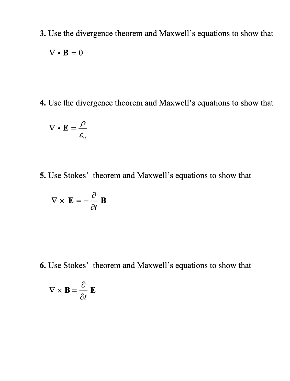 Solved Maxwell's Equations Exercises | Chegg.com