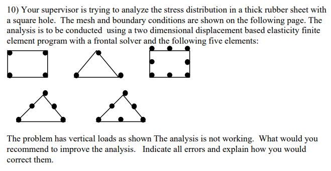 10) Your supervisor is trying to analyze the stress | Chegg.com