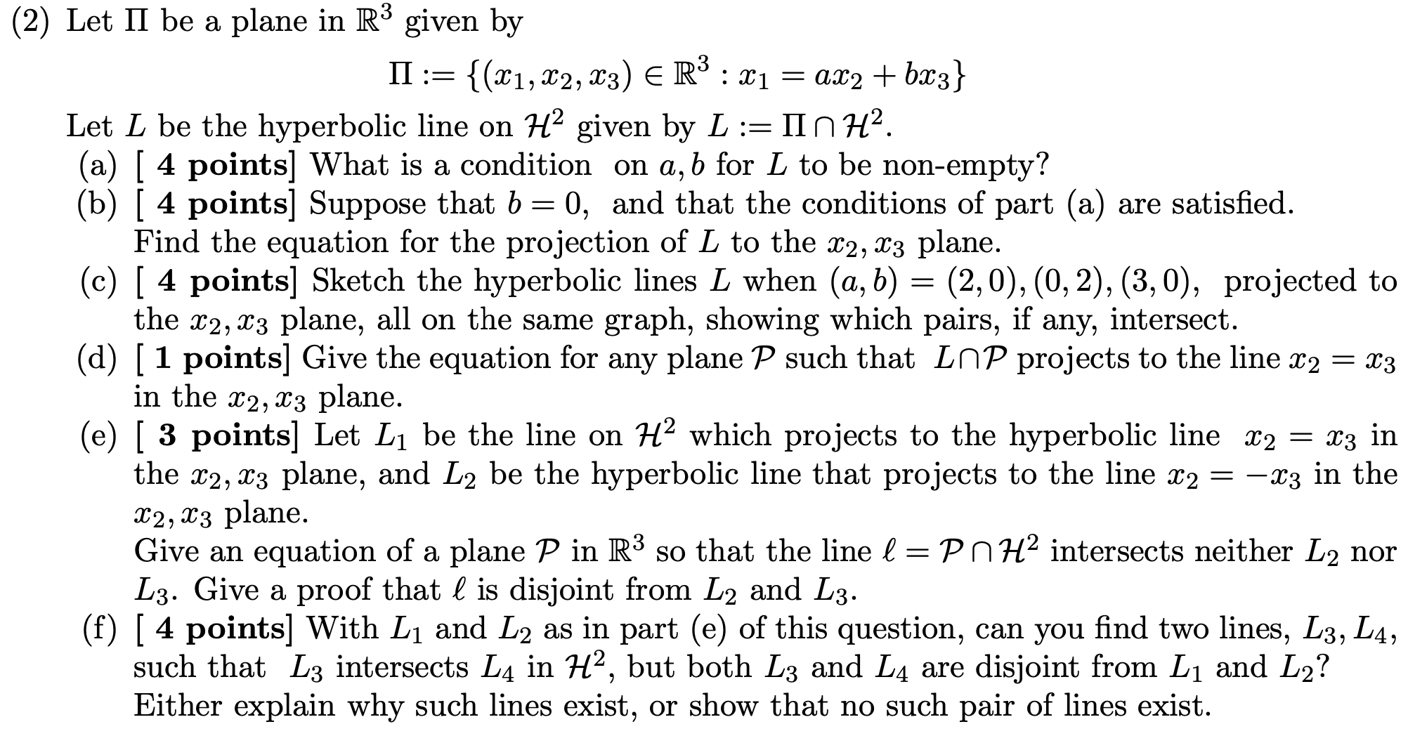 Solved H2={(x1,x2,x3)in R3:x1>0 ﻿and {:-x12+x22+x32=-1} | Chegg.com