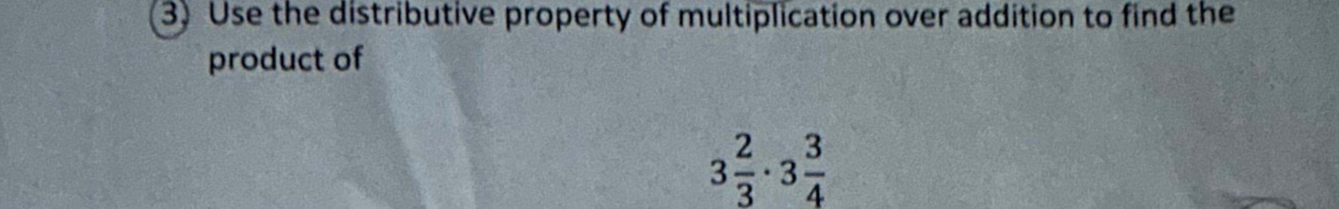 Solved Use the distributive property of multiplication over | Chegg.com