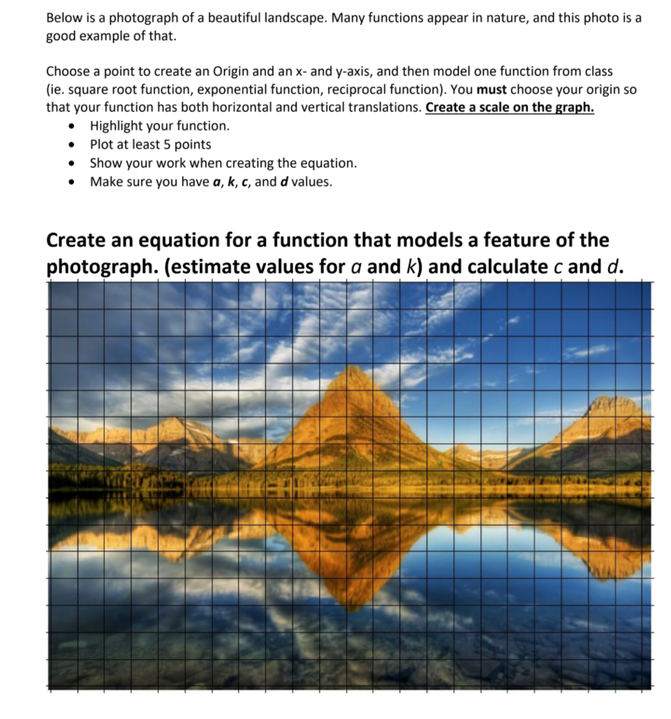 Below is a photograph of a beautiful landscape. Many | Chegg.com