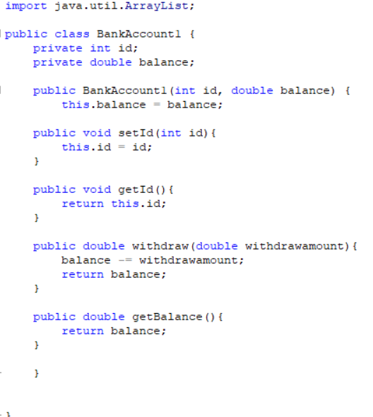 Solved Use the BankAccount class as defined in the UML | Chegg.com