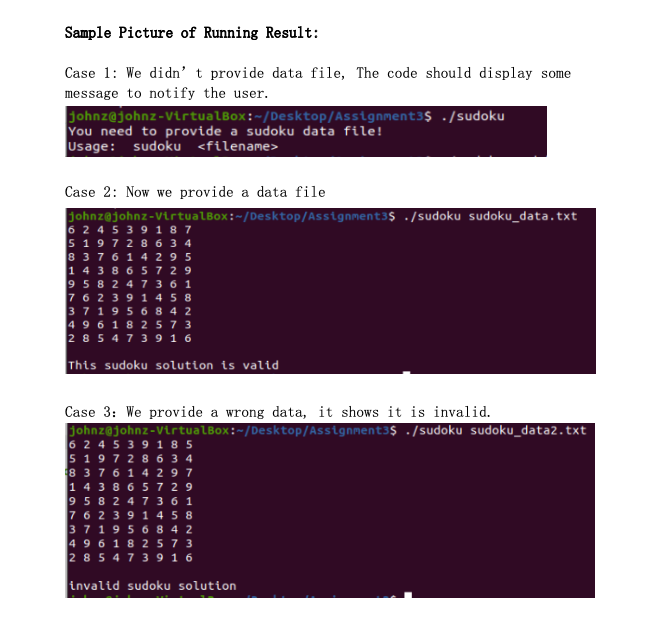 Solved Sudoku Solution Validator A A Sudoku Puzzle Uses A 9 