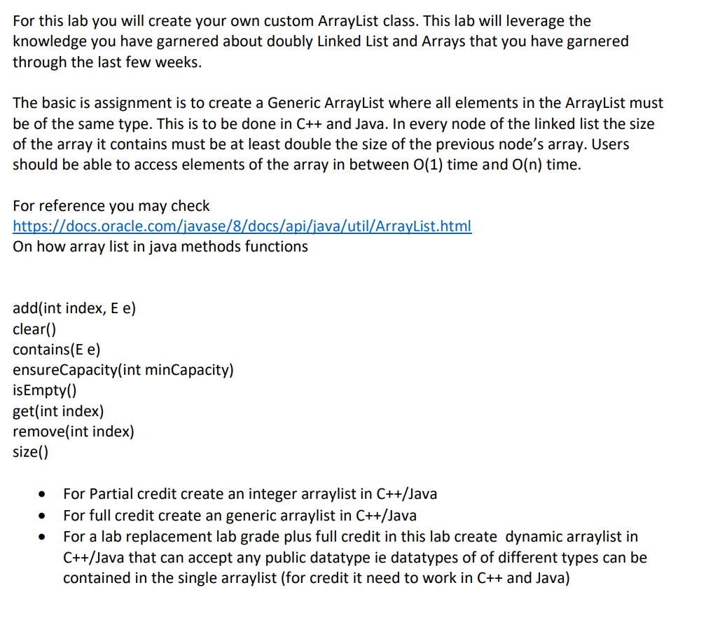 For this lab you will create your own custom | Chegg.com