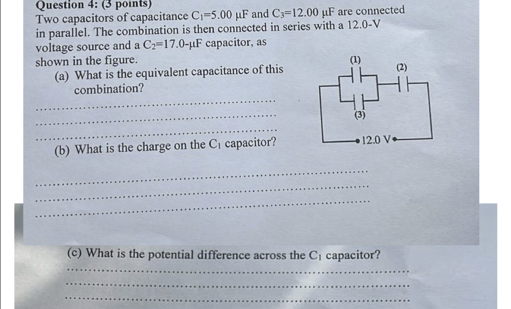 Solved Two capacitors of capacitance \\( | Chegg.com